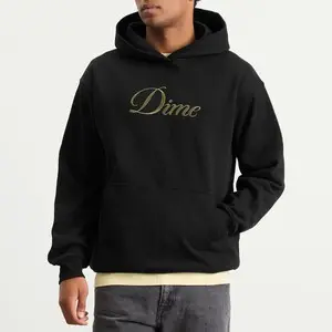 DIME Cursive Hoodie - Black