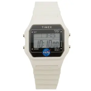 Timex® T80 36mm Resin Nasa Artemis Watch - White