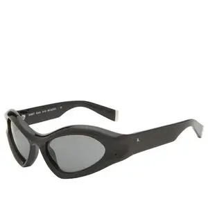 A. SOCIETY Merritt Rectangle Sunglasses - Black/dark Grey