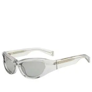 A. SOCIETY Paris Square Frame Sunglasses - Grey/clear