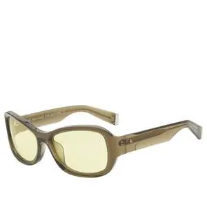A. SOCIETY Rain Sunglasses - Brown Havana/yellow