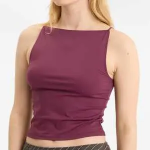 Good American Weightless Scuba Sleeveless Tank - Fig