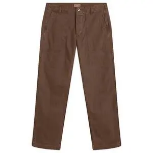 DUBBLEWARE Herringbone Fatigue Trousers - Brown