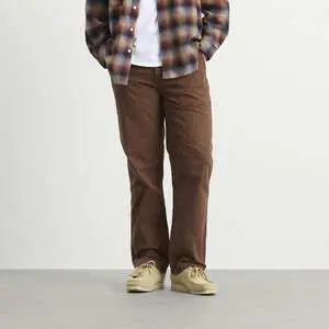 DUBBLEWARE Herringbone Fatigue Trousers - Brown