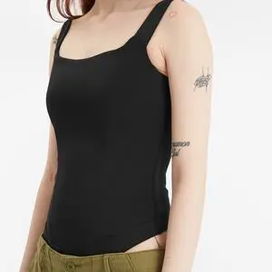 Good American Scuba Corset Bodysuit - Black
