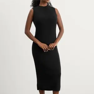 Nike Wool Classics Knit Midi Dress - Black