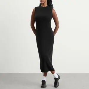 Nike Wool Classics Knit Midi Dress - Black