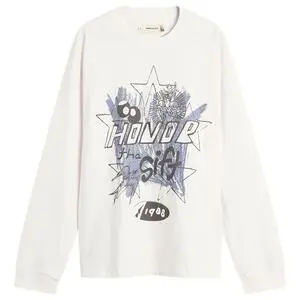 HONOR THE GIFT Pop Art Long Sleeve T-shirt - White