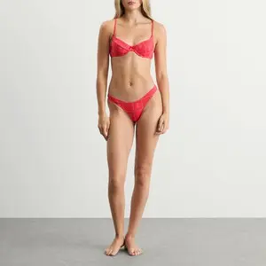 DAMSON MADDER High Leg Broderie Bikini Bottom