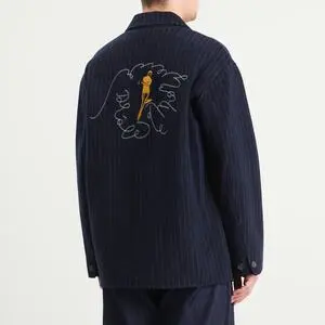 Drole De Monsieur Pinstriped Jacket