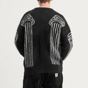 Aries Oversized Chenille Column Knit Cardigan