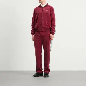 Drole De Monsieur Velvet Zip Track Jacket