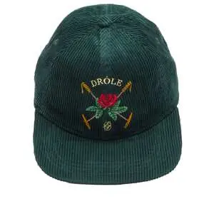 Drole De Monsieur Velour Cap - Dark Green