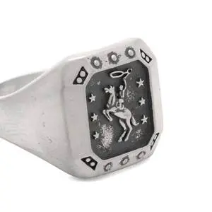 SERGE DENIMES Rodeo Ring In Sterling