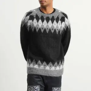 NOMARHYTHM TEXTILE Hand Knit Snowflake Sweater