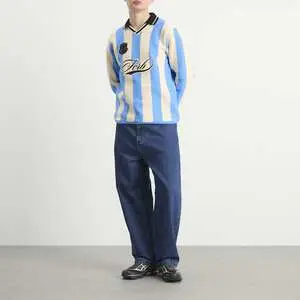 F.C. REAL BRISTOL Stripe Knit Football Shirt