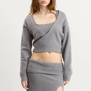 SKIMS Textured Knit Crop Cardigan