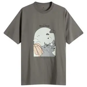 Snow Peak Pattern T-shirts For Men