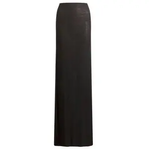 SKIMS Sheer Modal Long Skirt - Onyx