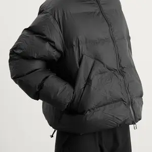 KASSL EDITIONS X Tretorn Hybrid Shelter Short Padded Jacket - Black