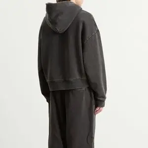 ENTIRE STUDIOS Thermal Waffle Hoodie - Washedblack