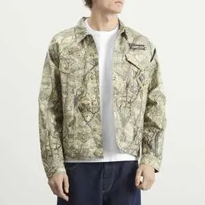 BILLIONAIRE BOYS CLUB Diamonds & Dollars Tree Trucker Jacket