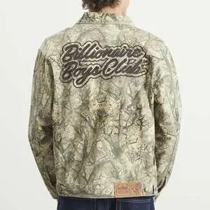 BILLIONAIRE BOYS CLUB Diamonds & Dollars Tree Trucker Jacket