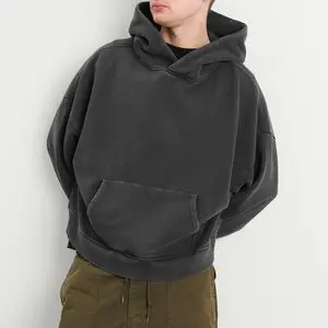 ENTIRE STUDIOS Heavy Organic Cotton Jersey Hoodie - Washedblack