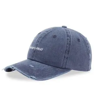 BRAM'S FRUIT Distressed Logo Cap - Washed Navy