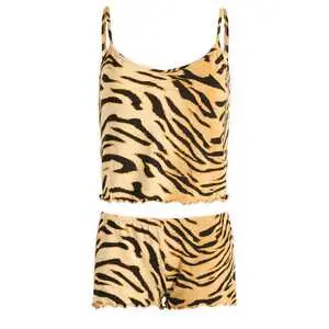 SKIMS Sleep Cami Sleep Set - Tiger Print