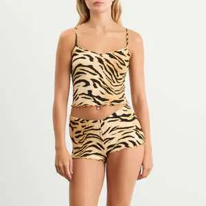 SKIMS Sleep Cami Sleep Set - Tiger Print