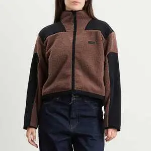 SKIMS Teddy Sherpa Zip-up Jacket - Umber