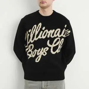 BILLIONAIRE BOYS CLUB Script Knitted Sweater