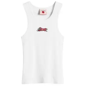 ICECREAM Beaded Running Dog Ribbed Tank Top