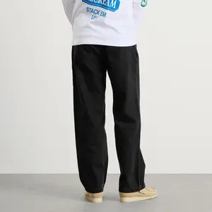 ICECREAM Running Dog Loose Straight Jeans - Black