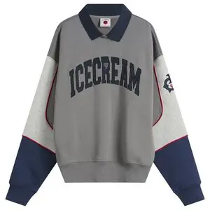 ICECREAM Collared Warm-up Sweatshirt