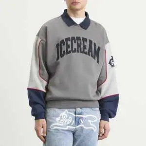ICECREAM Collared Warm-up Sweatshirt