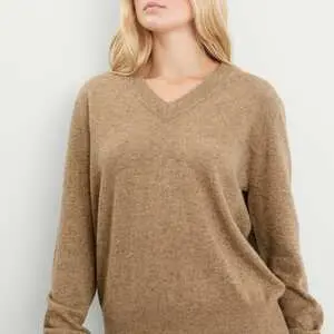ENTIRE STUDIOS Knitted V-neck Jumper - Camel
