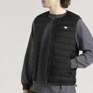 DANTON Inner Down Crewneck Vest - Black