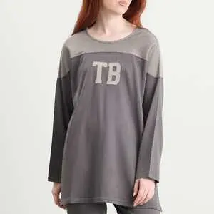 BEAMS Logo Football Long Sleeve T-shirt