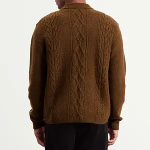 WAX LONDON Friar Zip Knit Jacket