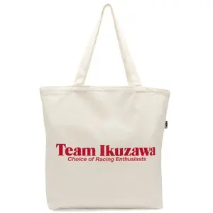 TEAM IKUZAWA Printed Tote Bag - White