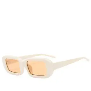 Le Specs X No Problemo Blackpool Sunglasses - Off White/amber Tint
