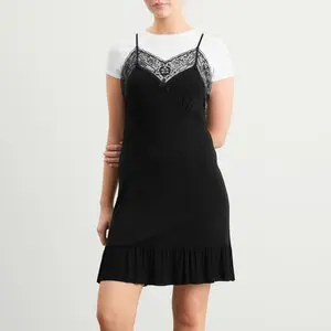 Acne Studios Dafne Crepe Slip Dress - Black