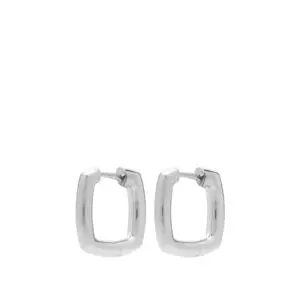 Tom Wood Frame Hoop Earrings Small - Silver