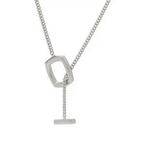 Tom Wood Frame 20.5" Pendant Necklace - Silver