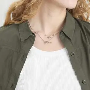 Tom Wood Frame 20.5" Pendant Necklace - Silver