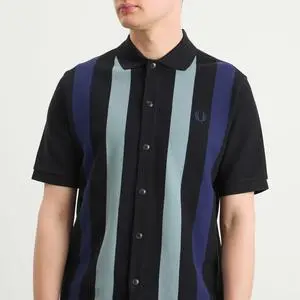 Fred Perry Vertical Stripe Polo Shirt