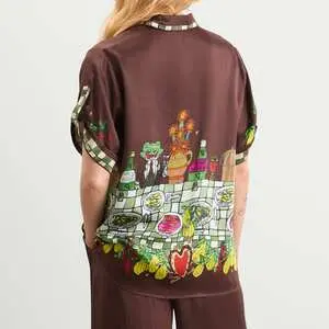 ALEMAIS Fredo Silk Shirt