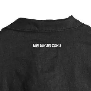 MKI MIYUKI ZOKU Linen Track Jacket - Black